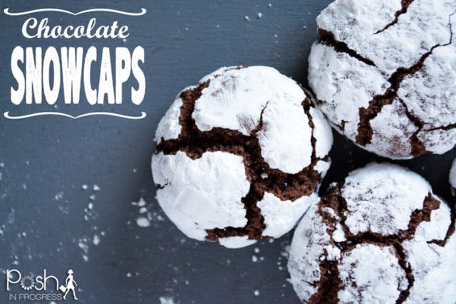 Chocolate Snowcap Cookies - Posh in Progress
