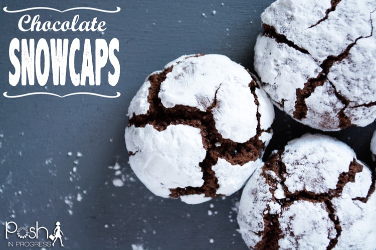 Chocolate Snowcap Cookies - Posh in Progress