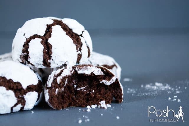 Chocolate Snowcap Cookies - Posh in Progress