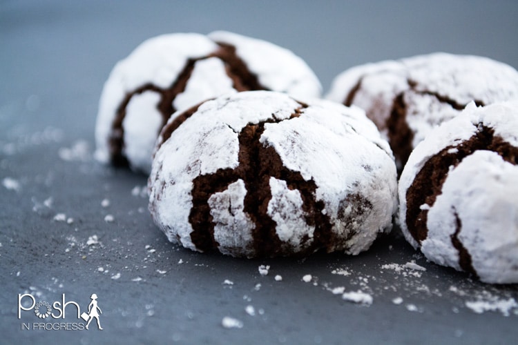 Chocolate Snowcap Cookies - Posh in Progress