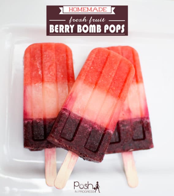 Homemade Bomb Pops with Fresh Fruit - Posh in Progress