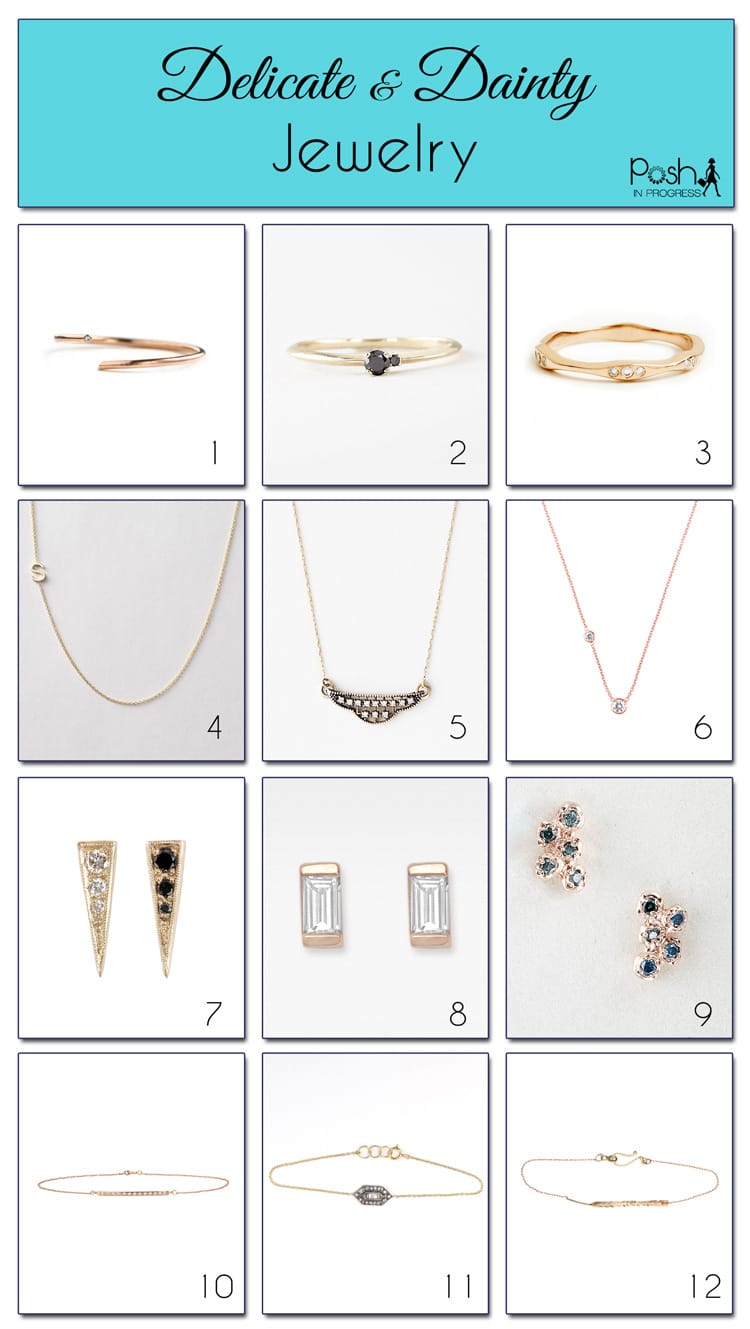 Dainty and Delicate Jewelry - Posh in Progress