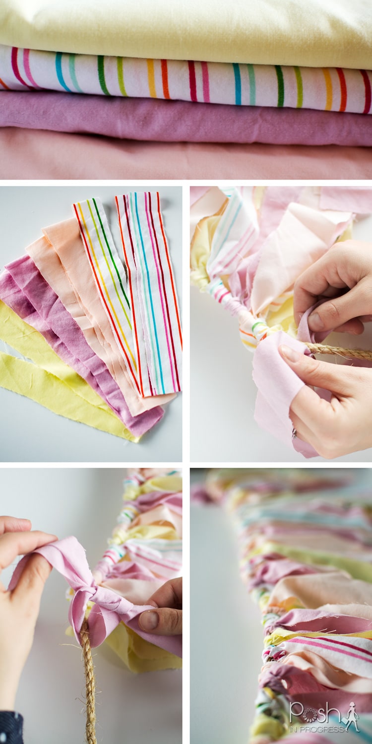 Baby First Birthday + DIY Rag Tie Banner - Posh in Progress