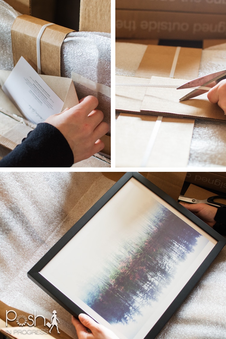 DIY Gallery Wall Tutorial: Living Room Makeover - Posh in Progress