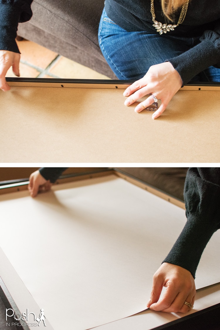 DIY Gallery Wall Tutorial: Living Room Makeover - Posh in Progress