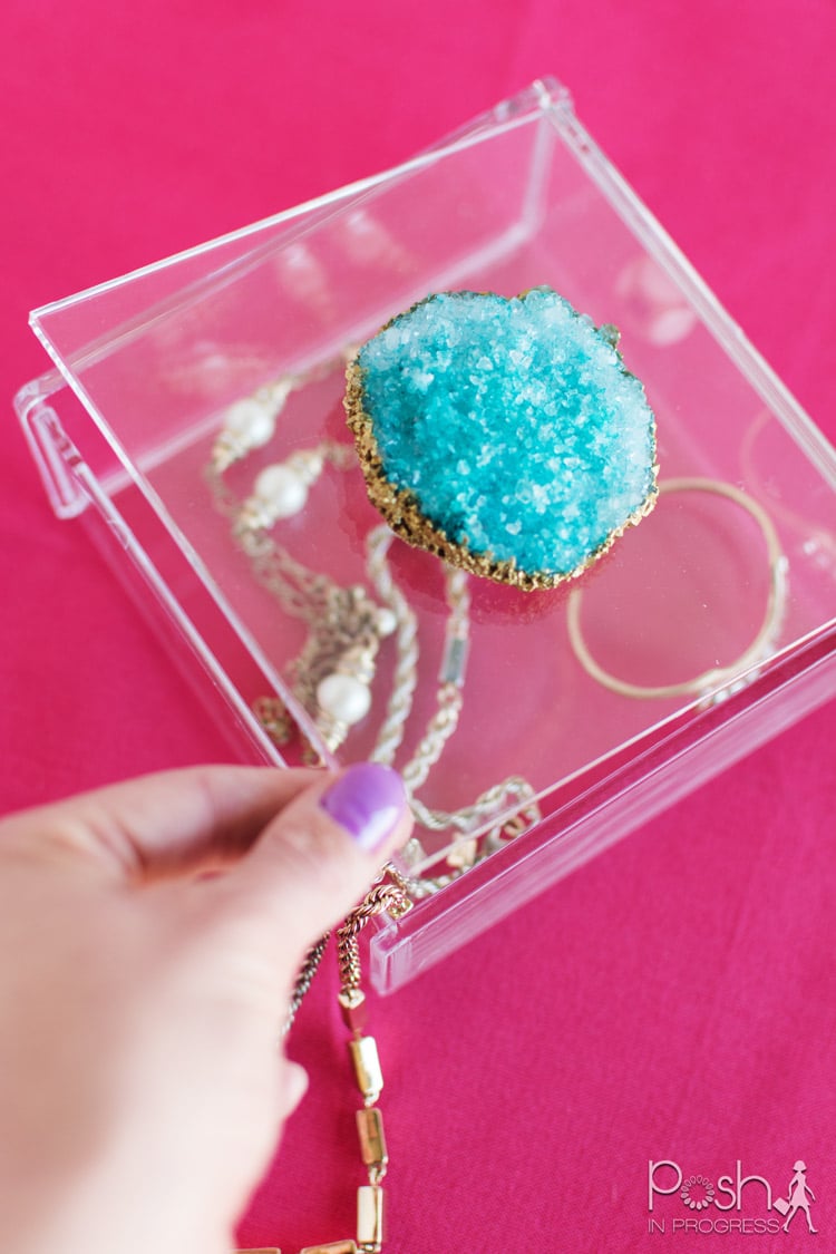 DIY Crystal Geode Jewelry Box - Posh in Progress