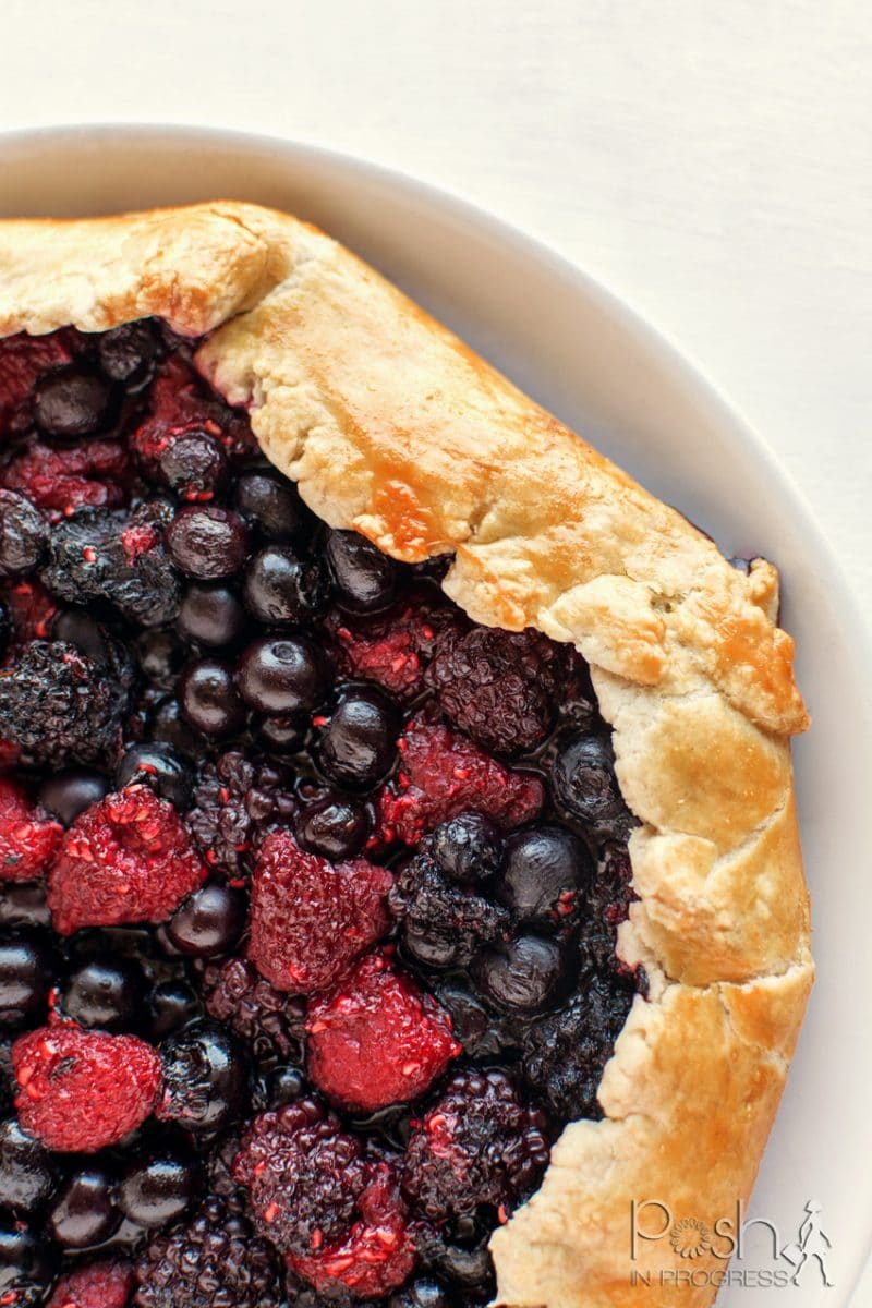 Mixed Berry Galette with the Best Pie Crust - Posh in Progress