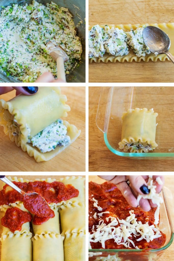 How to Make Vegetable Lasagna Rolls - Posh in Progress