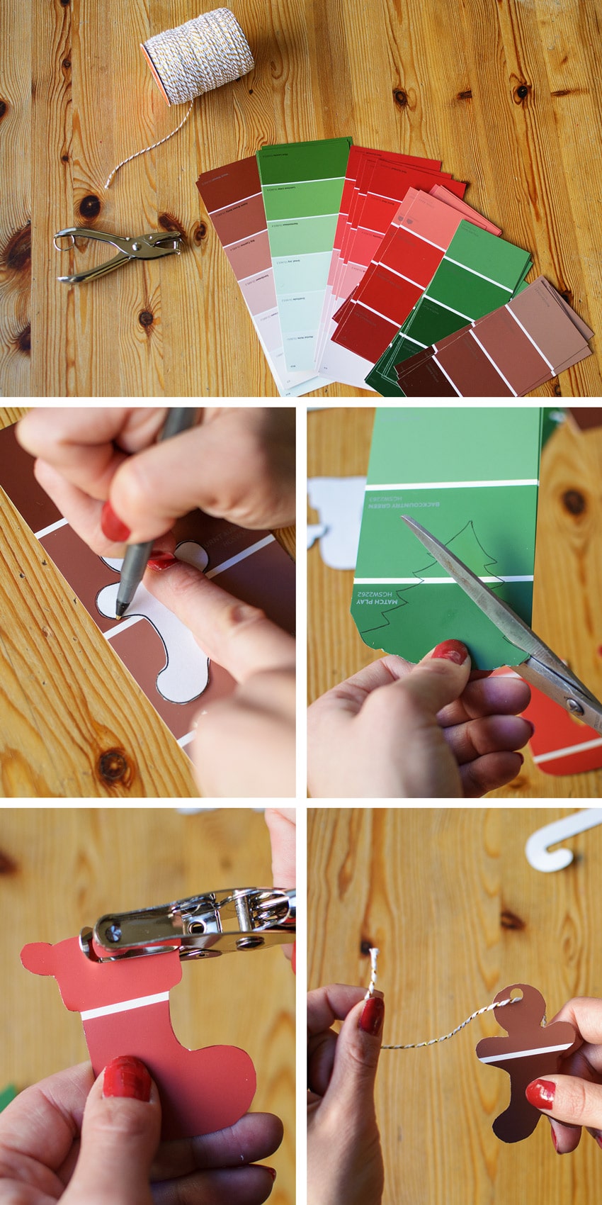 Why DIY Christmas Garland is the best of the Paint Sample Crafts - Posh ...