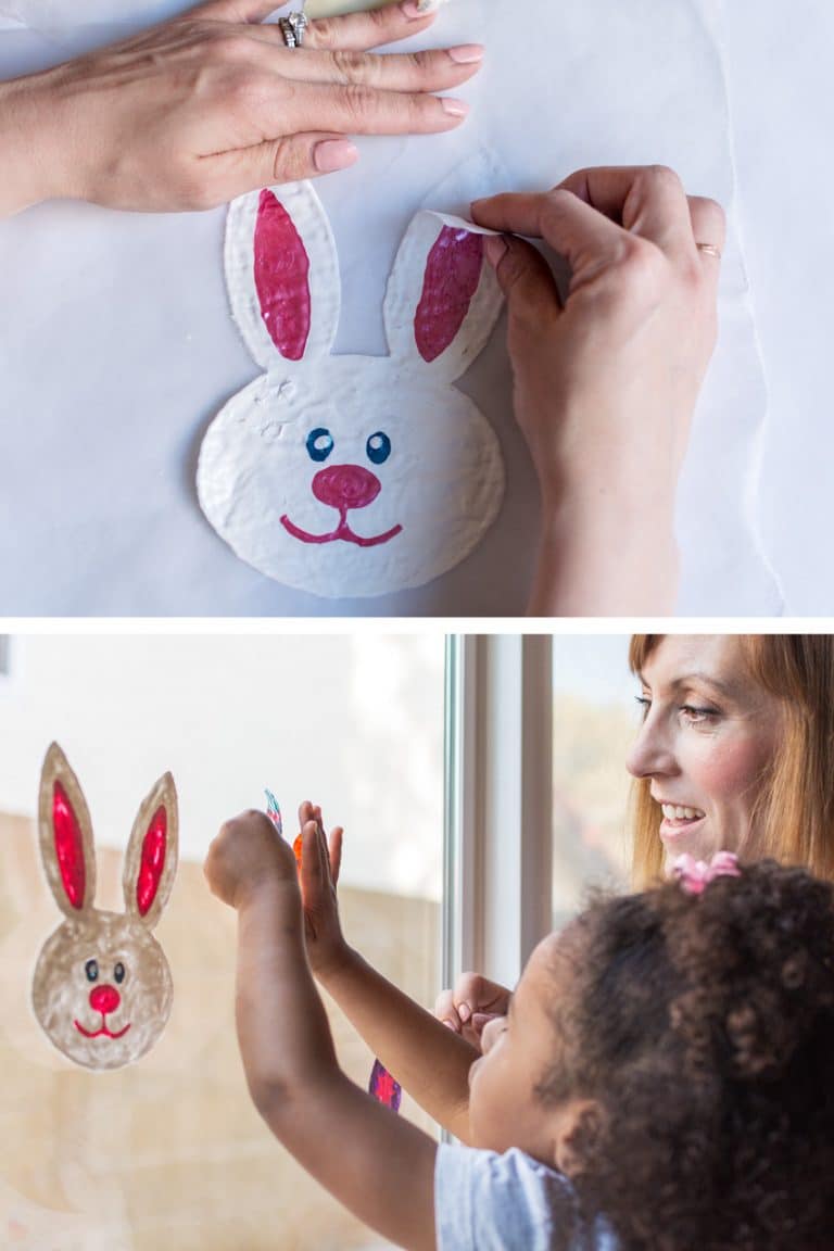 How to Make These DIY Window Clings with Toddlers - Posh in Progress