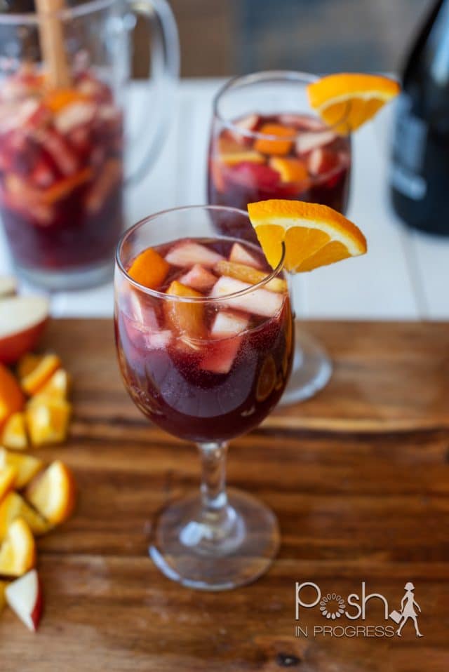 Easy Traditional Red Sangria Recipe Posh In Progress