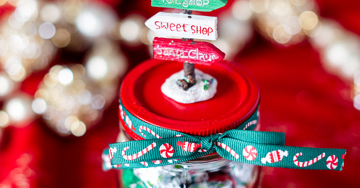 How to Make This Easy DIY Christmas Candy Jar - Posh in Progress