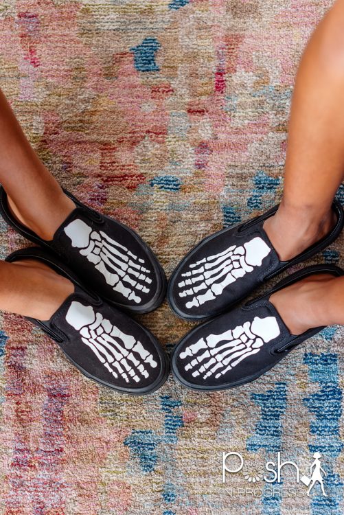 How to Make These Adorable Skeleton Shoes Using Your Cricut - Posh in ...