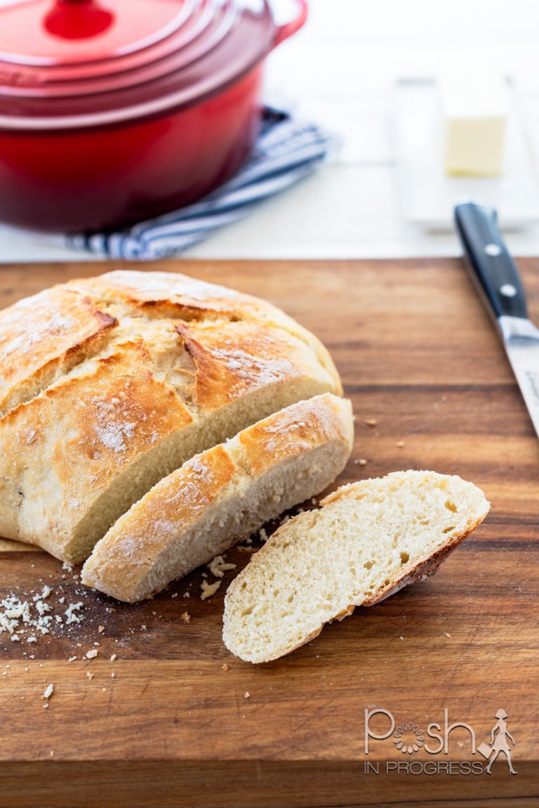 No Knead Dutch Oven Bread: How to Make This Quick and Easy Recipe - Posh in Progress