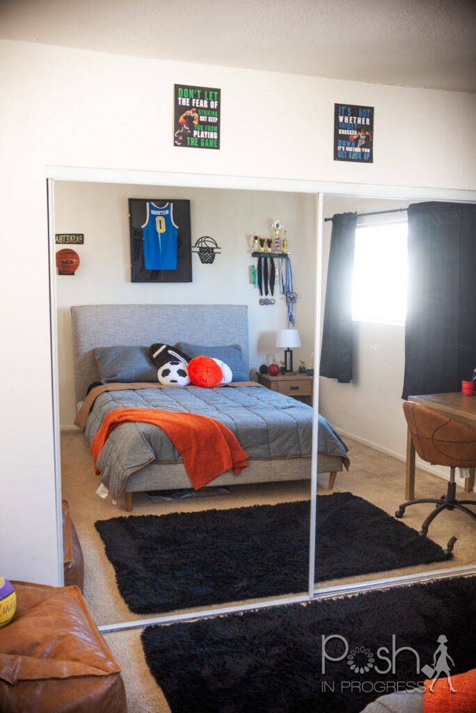 Cool Basketball Bedroom Decor: How to Makeover a Tween's Room - Posh in ...